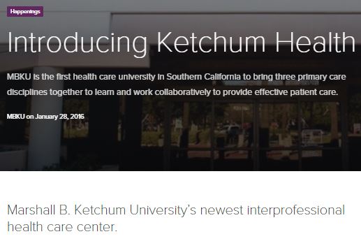 Introducing Ketchum health – Optometry Admissions Blog