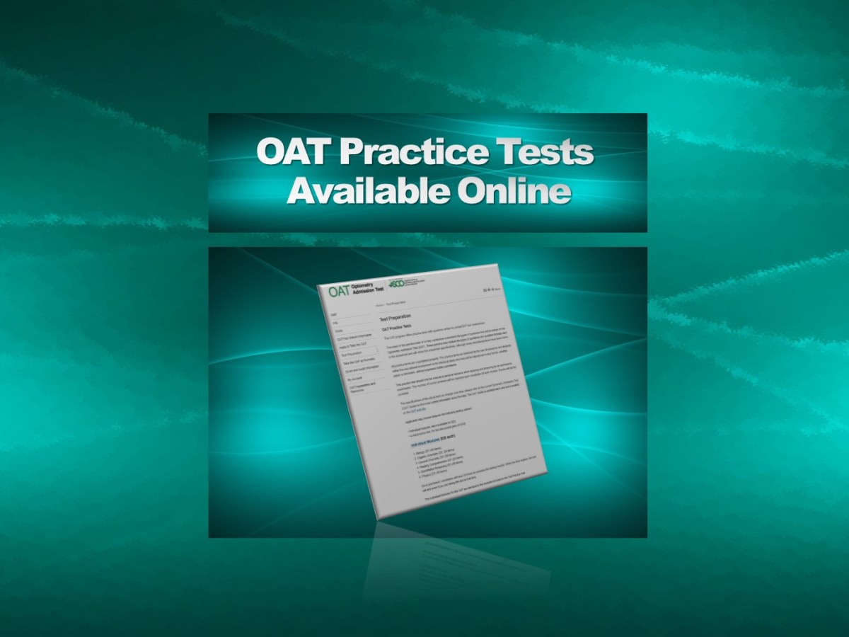 OAT Practice Tests Available Online – Optometry Admissions Blog